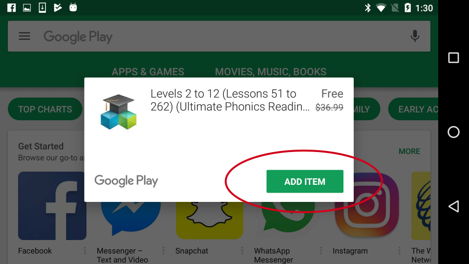 Redeem an Ultimate Phonics Android Promo Code